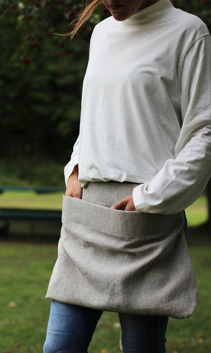 Pouch Apron in Oatmeal Linen by The Vermont Apron Company ...